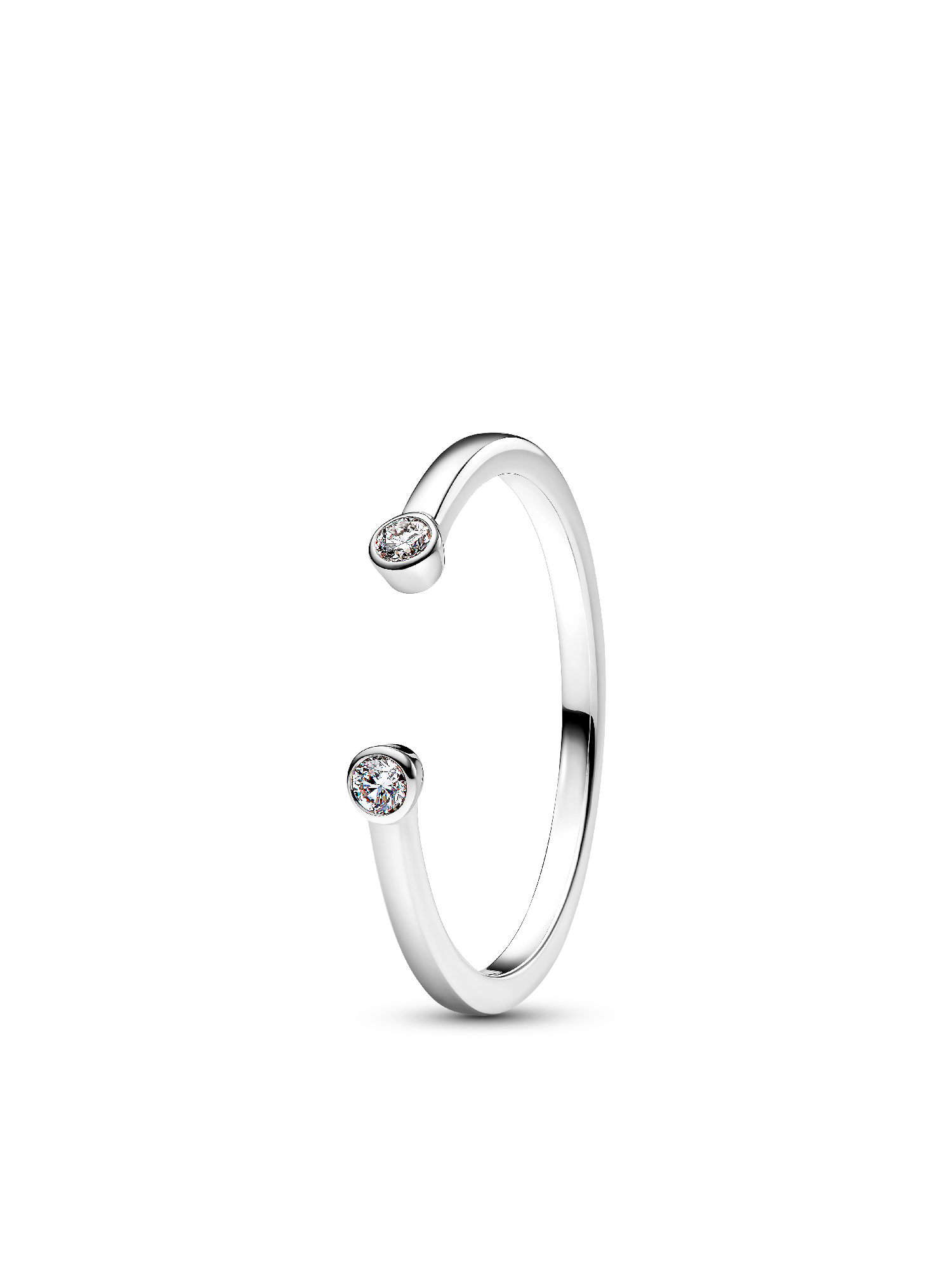 Pandora Era Lab-Grown Diamond Open Ring | White gold | Pandora NZ